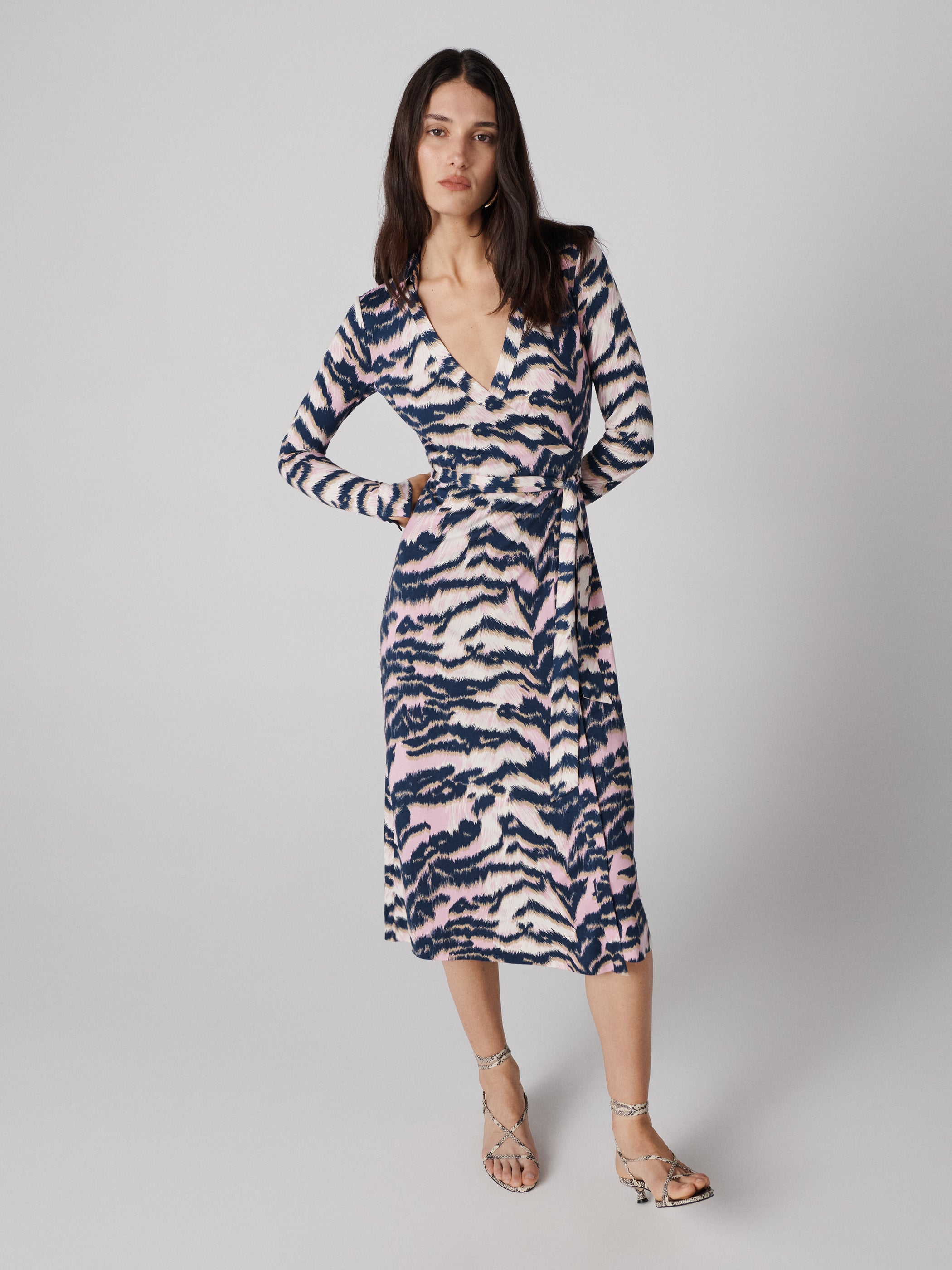 Abigail Silk Jersey Midi Wrap Dress – Diane von Furstenberg